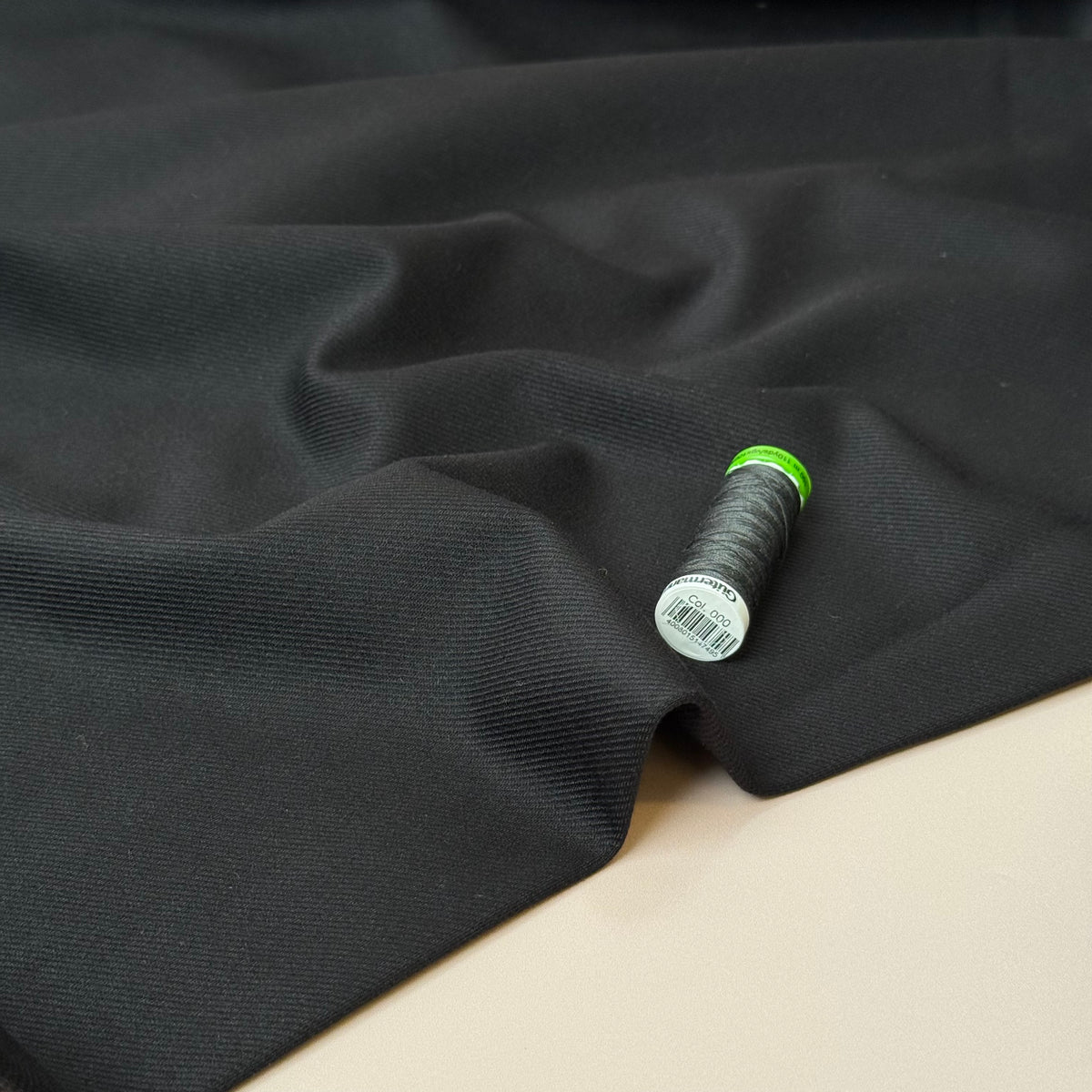 Black Ponte Roma Twill Double Knit Fabric – Lamazi Fabrics