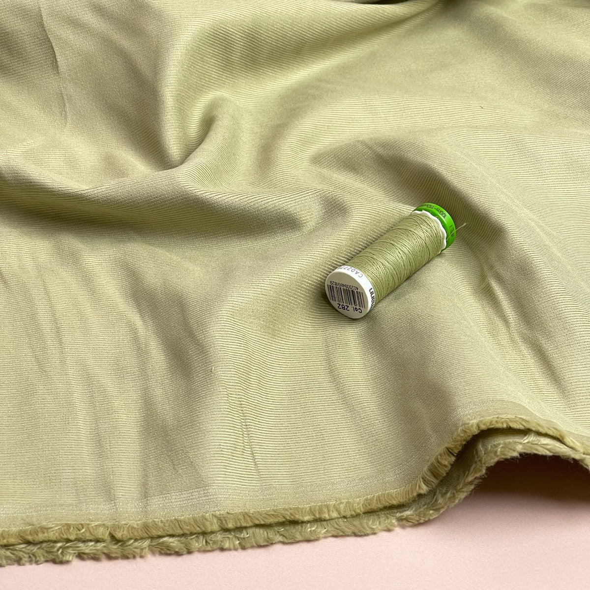 Avocado Green Cotton Needlecord – Lamazi Fabrics