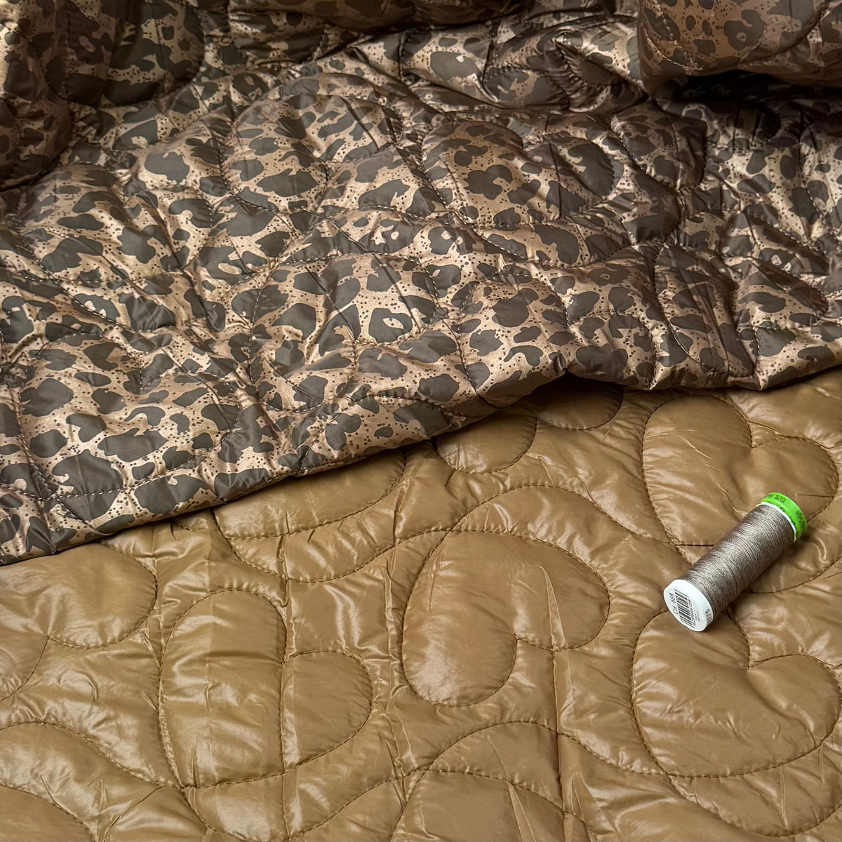 Animal print with Hearts Quilted Puffer Fabric – Lamazi Fabrics