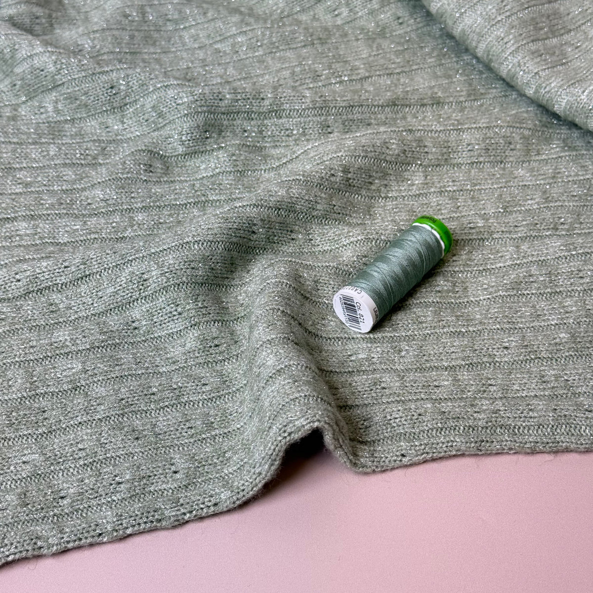 Sparkle Viscose Blend Cable Sweater Knit in Dark Mint – Lamazi Fabrics