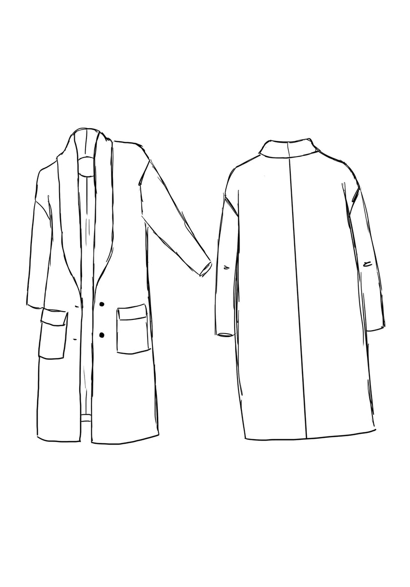 Maison Fauve - Pam Coat Sewing Pattern – Lamazi Fabrics