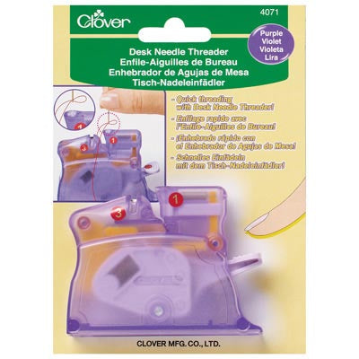 Clover Desk Needle Threader Purple – Lamazi Fabrics