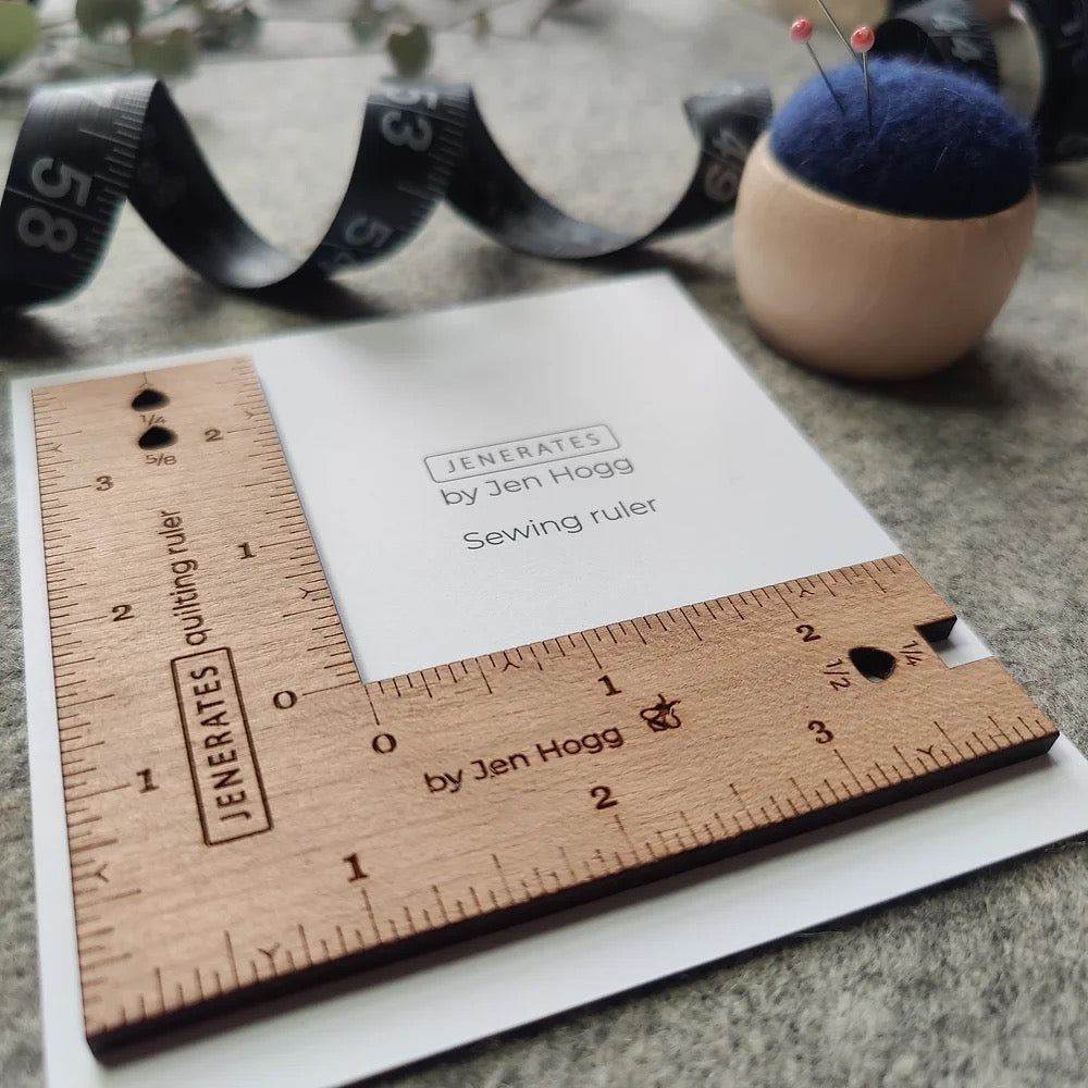 Jenerates - Sewing Ruler - Quilting Ruler - Inch – Lamazi Fabrics