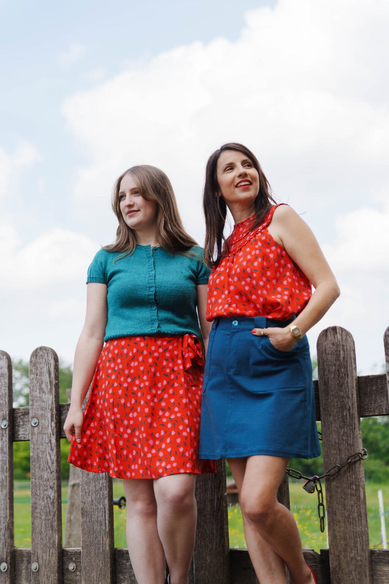 Lise Tailor - Scarlet Viscose Fabric – Lamazi Fabrics