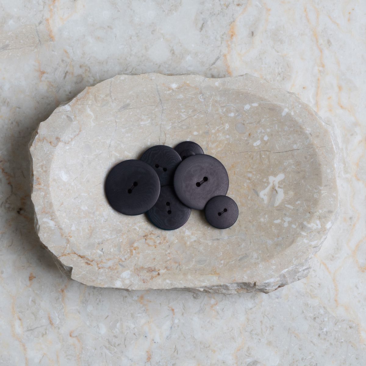Atelier Brunette - Palm Buttons - Night / Deep Charcoal 20mm – Lamazi ...