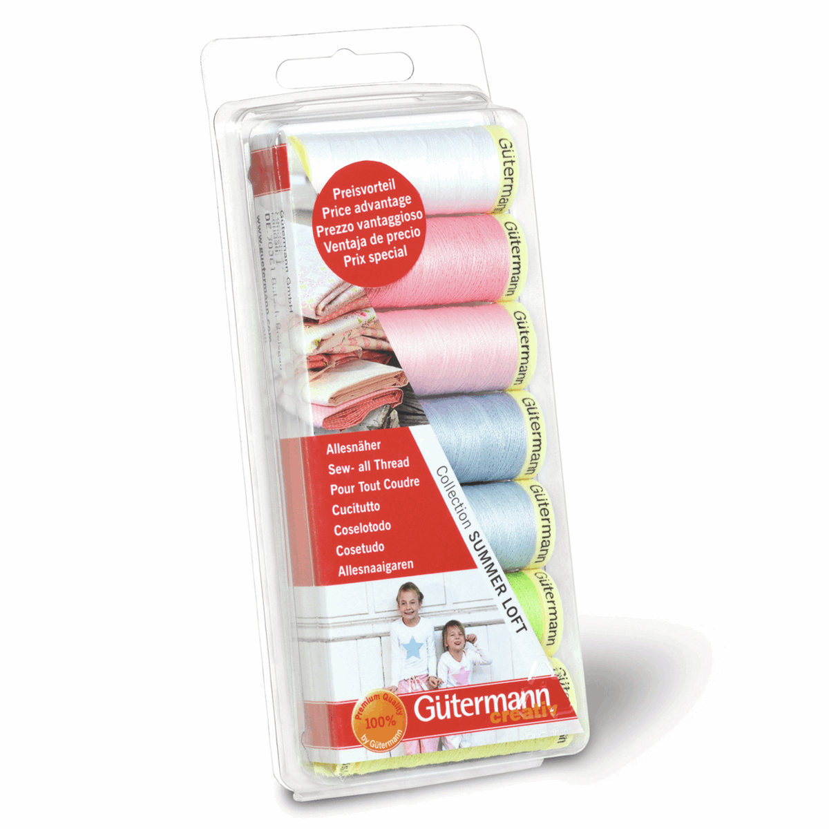 Gutermann Creativ 100% Recycled Thread Set 7 X 100M – Lamazi Fabrics